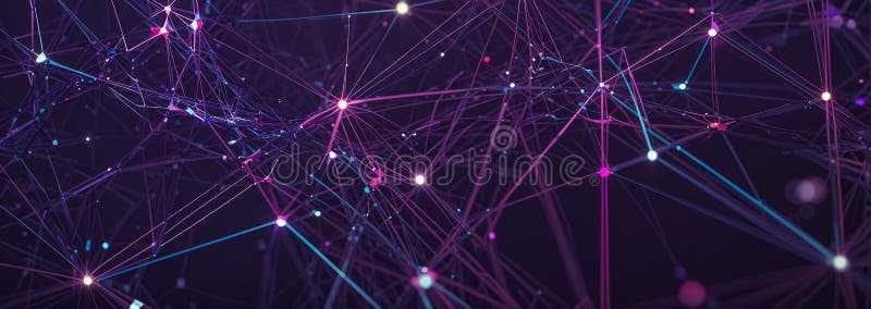 3d Digital Technology Background - a Complex Network of Interconnected ...