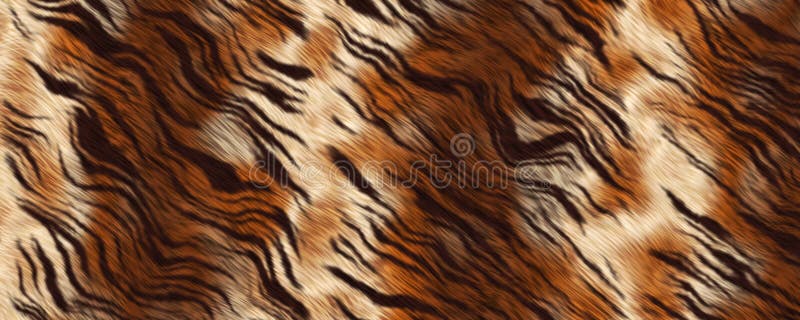 3d Digital Tiger Fur Background Stock Illustration - Illustration of ...
