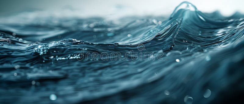 A 3D Digital Water Texture Closeup Capturing the Serene Movement of ...