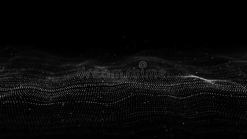 3d Digital Wave. Technology Wave. Flow Digital Structure. Cyber ...