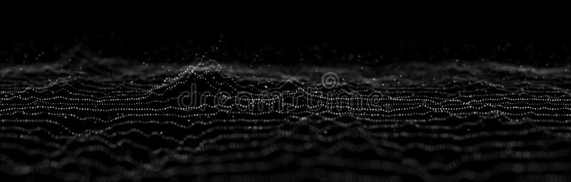 3d Digital Wave. Technology Wave. Flow Digital Structure. Cyber ...