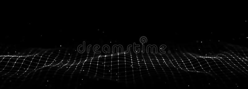 3d Digital Wave. Technology Wave. Flow Digital Structure. Cyber ...