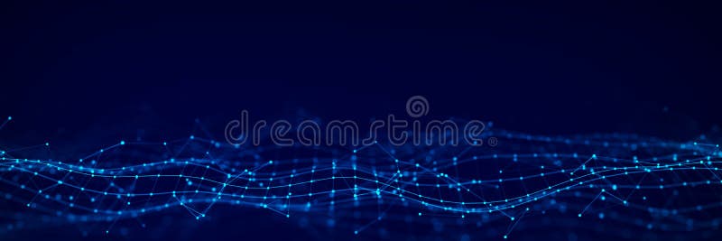 3d Digital Wave. Technology Wave. Flow Digital Structure. Cyber ...