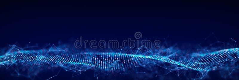 3d Digital Wave. Technology Wave. Flow Digital Structure. Cyber ...