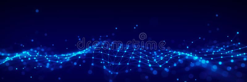 3d Digital Wave. Technology Wave. Flow Digital Structure. Cyber ...