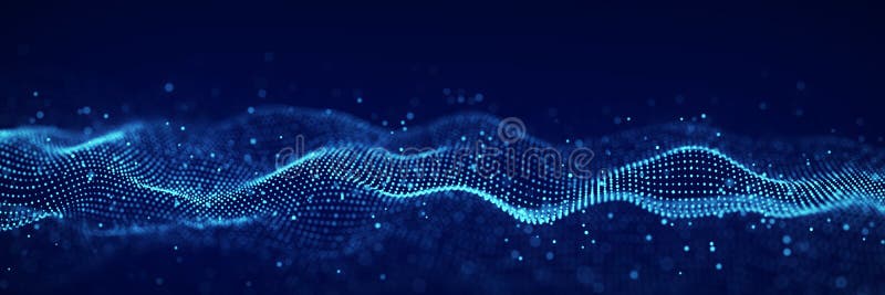 3d Digital Wave. Technology Wave. Flow Digital Structure. Cyber ...