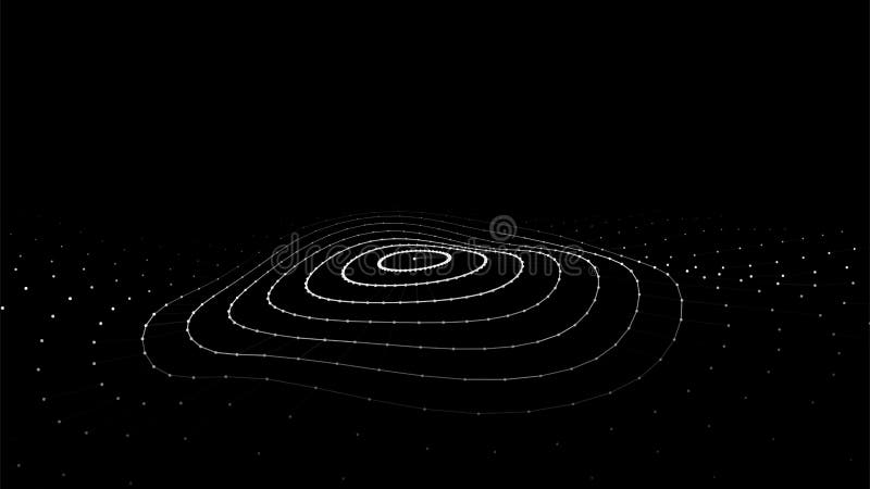 3D Digital Wave. Technology Wave. Flow Digital Structure. Cyber ...