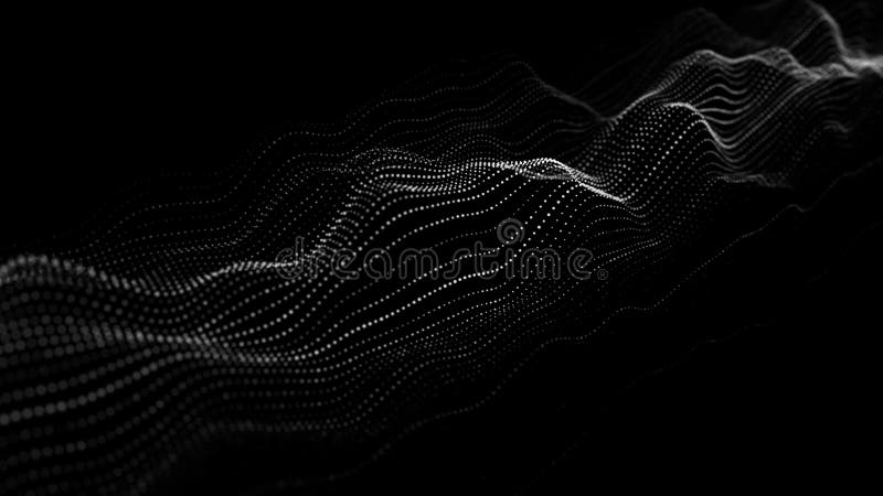 3d Digital Wave. Technology Wave. Flow Digital Structure. Cyber ...