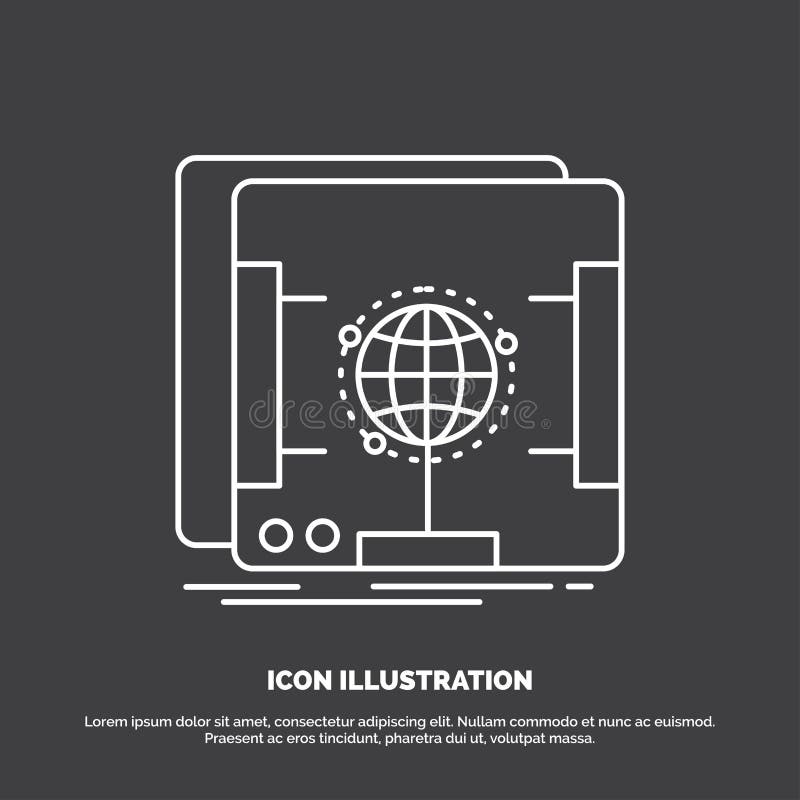 3d, Dimensional, Holographic, Scan, Scanner Icon. Line Vector Symbol ...