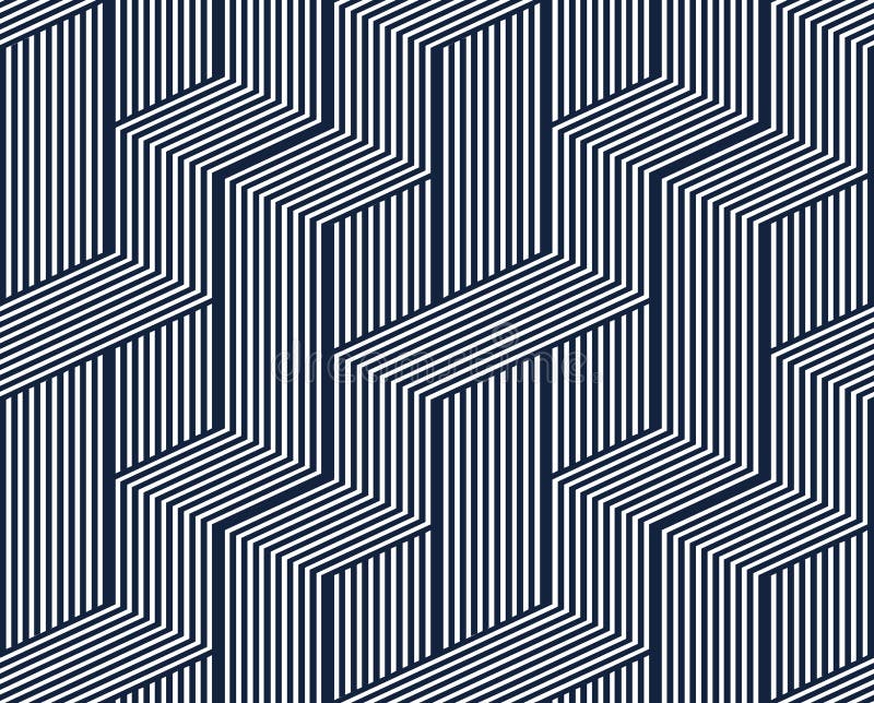 3D Dimensional Lined Cubes Seamless Pattern, Geometric Endless Texture ...