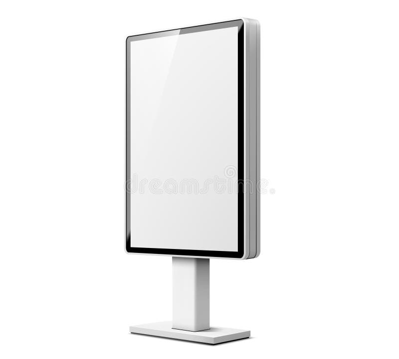 3d Display Billboard, Isolated 3d Vector Structure Stock Vector ...