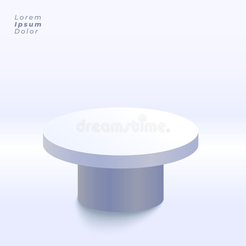 Display Table Vector Mockup Design Stock Vector - Illustration of ...