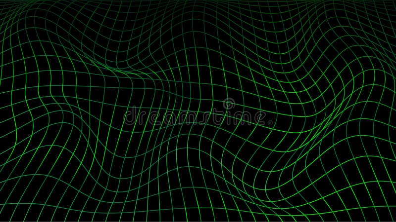 Wireframe Grid Warp Template Design Vector Illustration Background ...