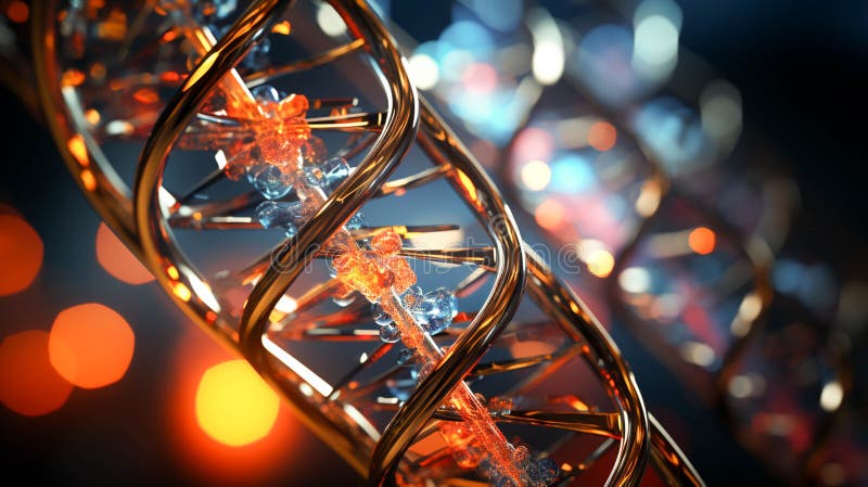 3D DNA for human image stock illustration. Illustration of people ...