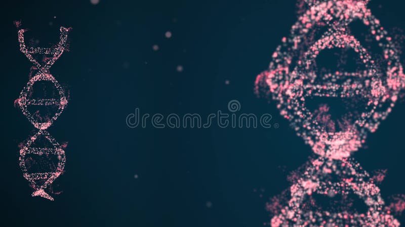 Future Technology and Personal Identification Concept. 3d Dna Molecule ...