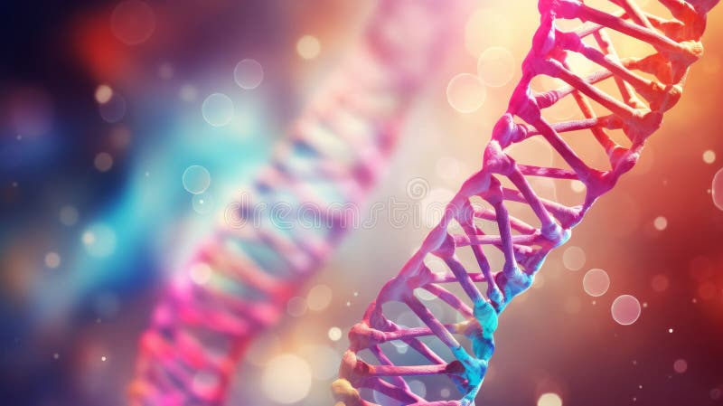 3d Dna Molecules in Medical Science Background for Compelling Visual ...