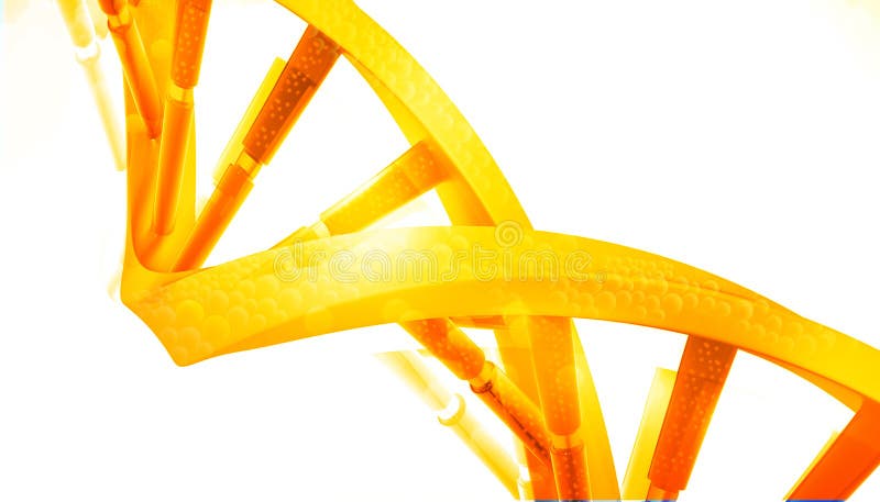Genetic Strands of DNA Molecules Magnified Stock Photo - Image of code ...