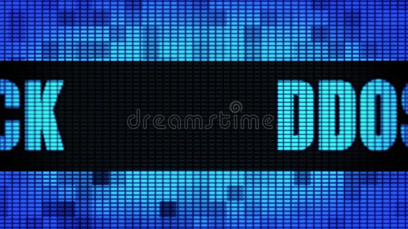 . D Do S Attack Front Text Scrolling Led Wall Pannel Display Sign Board Stock Video - Video of ...
