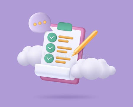 3d Checklist Checkmarks Stock Illustrations – 125 3d Checklist ...