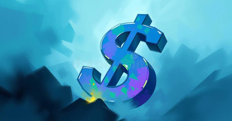 3D Dollar Sign, Creative, Bright, Volumetric Dollar Sign Stock ...
