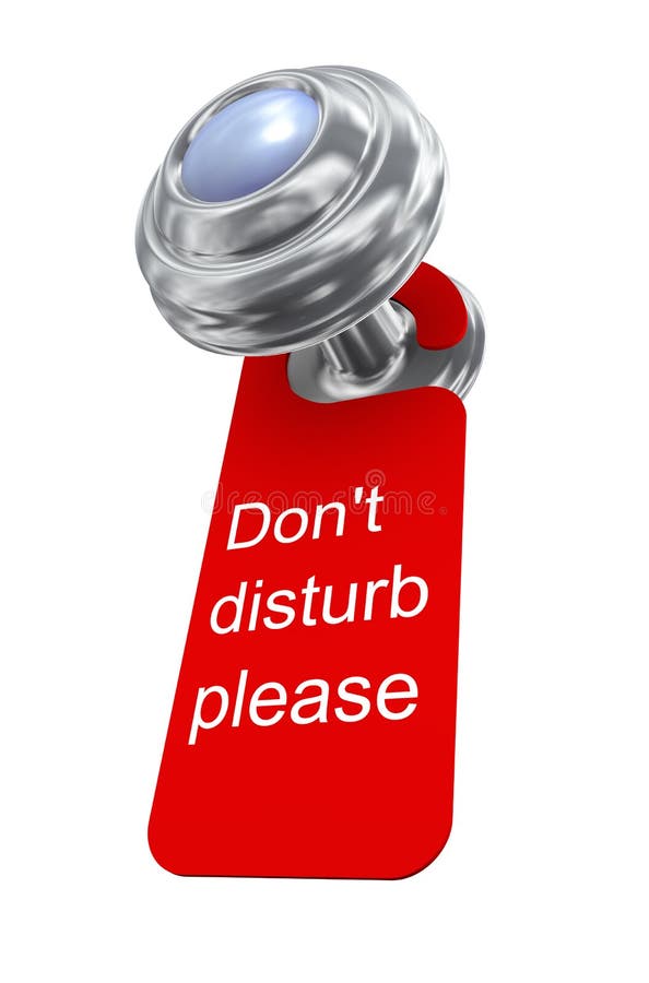 Do Not Disturb Sign Stock Vector Illustration Of Classic 18159732