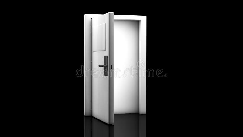 3d door open and close stock illustration. Illustration of election ...
