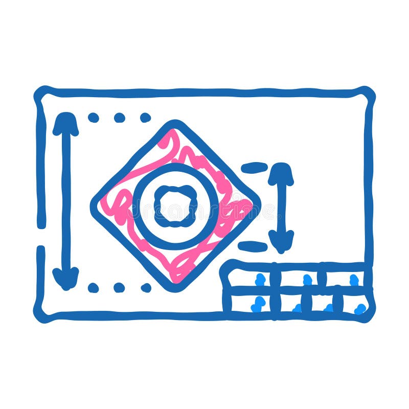 2d Drafting Architectural Drafter Icon Doodle Illustration Stock Vector ...