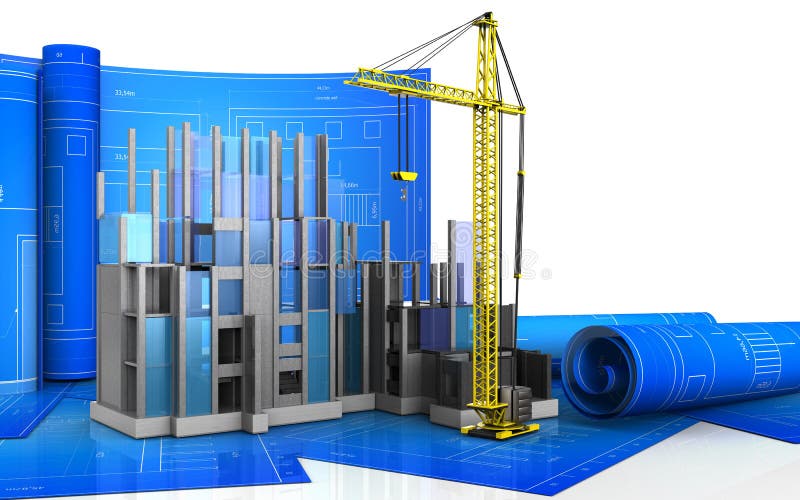 3d with drawing roll stock illustration. Illustration of background ...