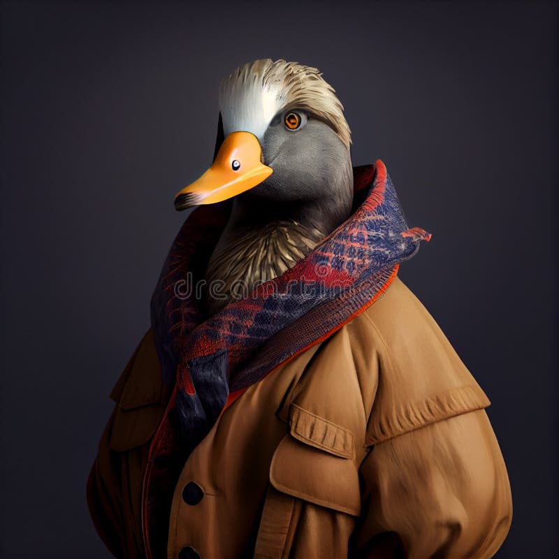 3D Duck Avatar for Web Account or Games Online Stock Illustration ...