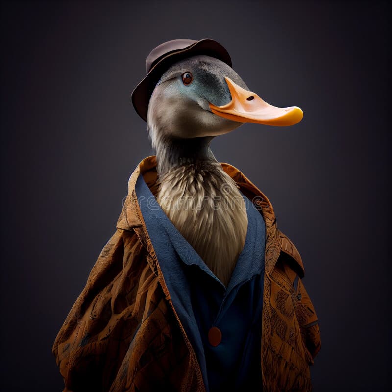 3D Duck Avatar for Web Account or Games Online Stock Illustration ...