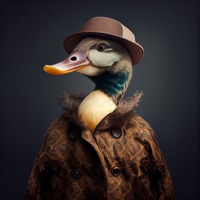 3D Duck Avatar for Web Account or Games Online Stock Illustration ...