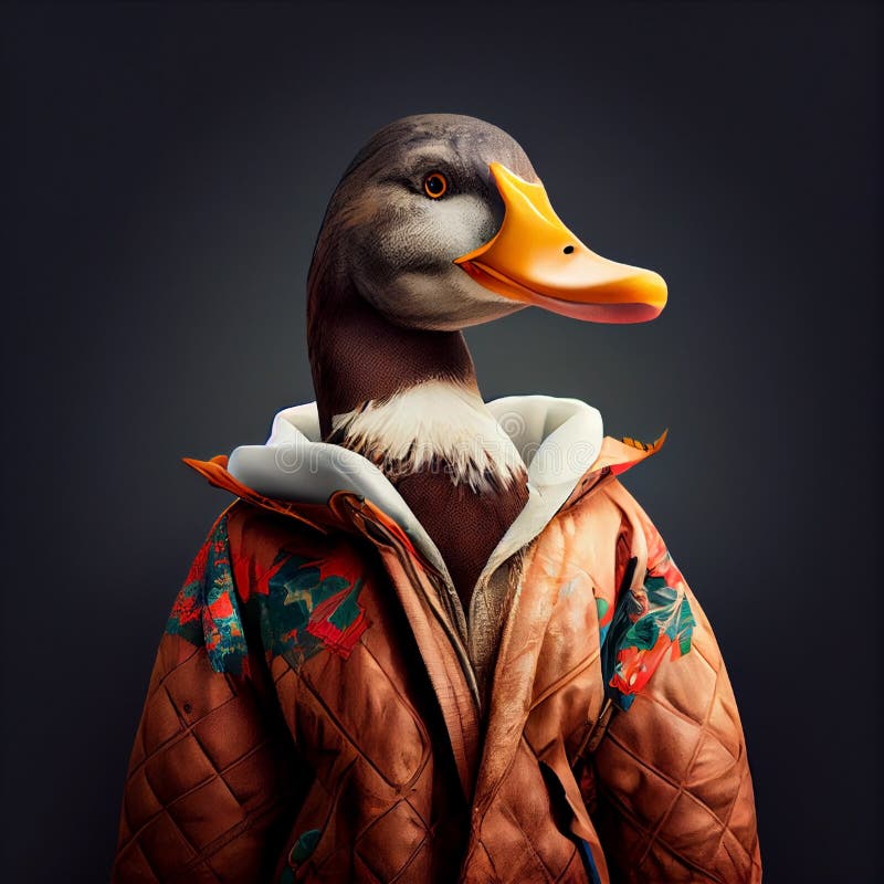3D Duck Avatar for Web Account or Games Online Stock Illustration ...