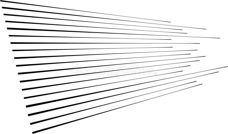 3D Dynamic Lines, Stripes Element in Perspective Geometric Vector Stock ...