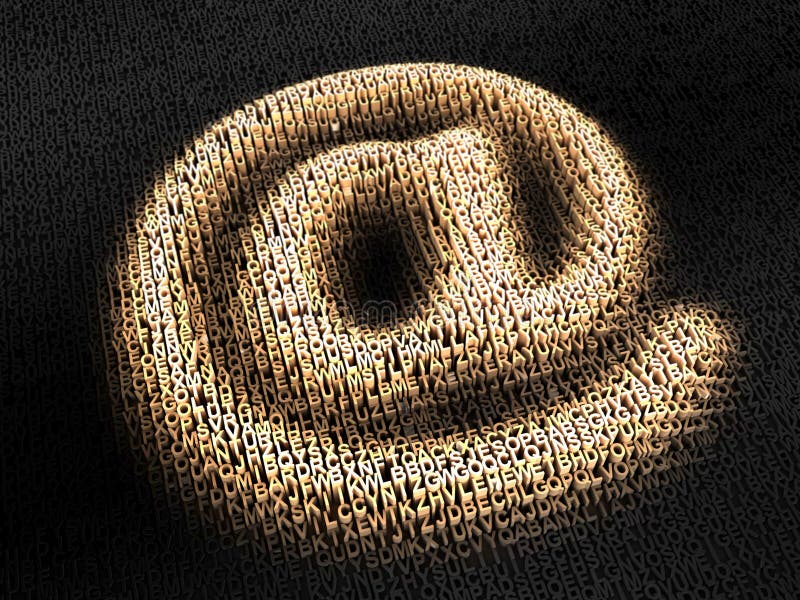 3d e-mail sign stock illustration. Illustration of receive - 85539592