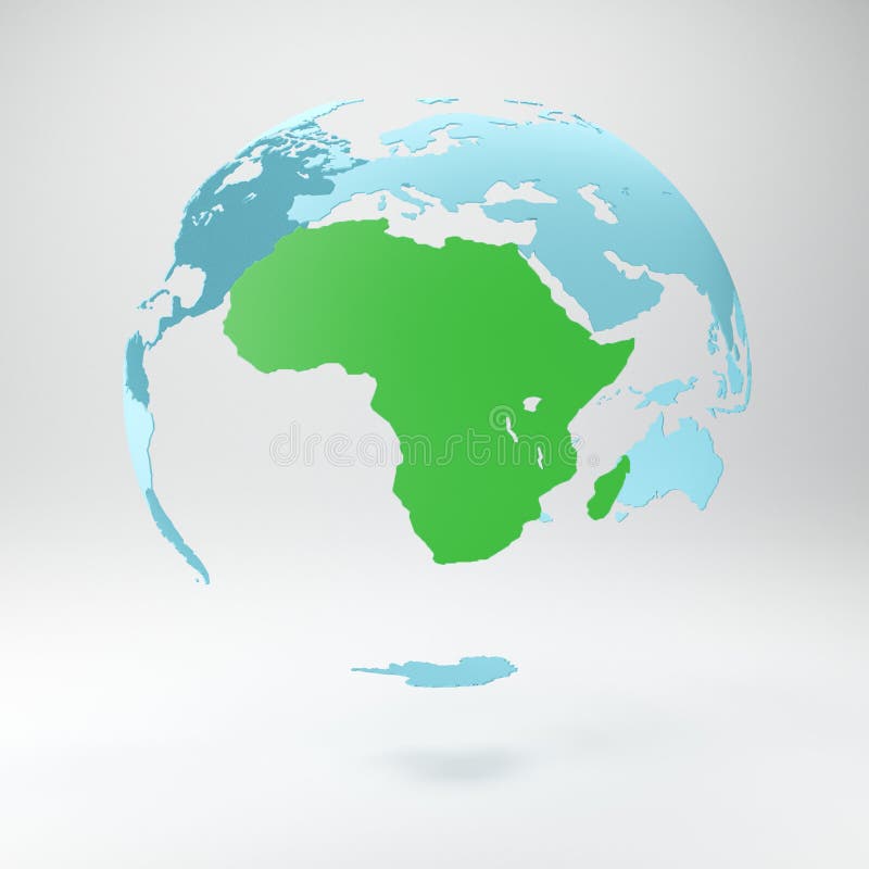 3d earth Africa stock illustration. Illustration of africa - 65306119