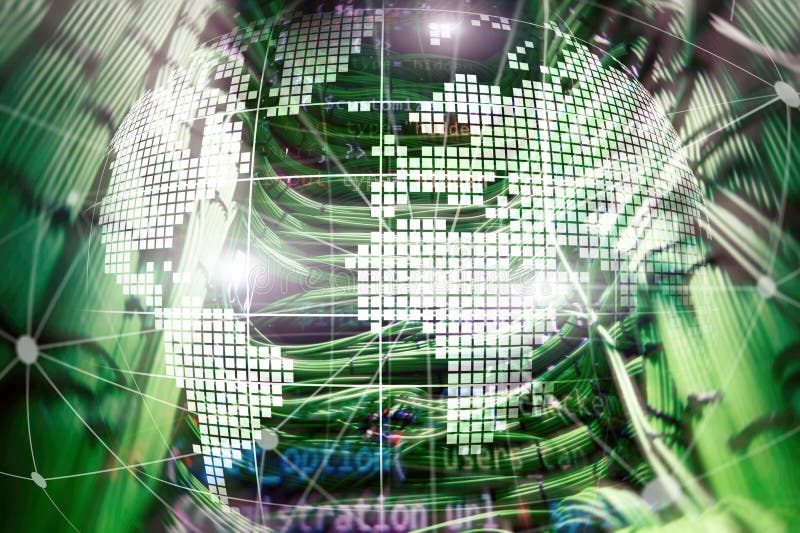 3D Earth As Telecommunication and Internet Technology Concept Stock ...