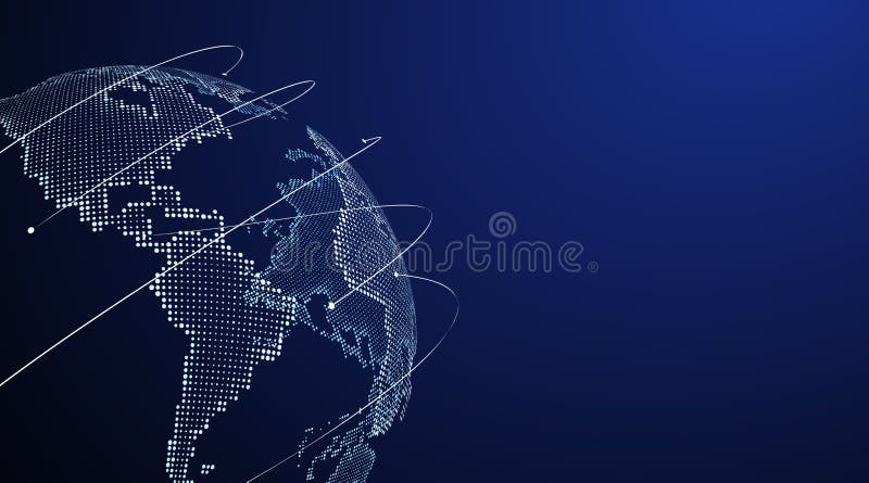 3D Earth Graphic Symbolizing Global Trade, Vector Illustration Stock ...