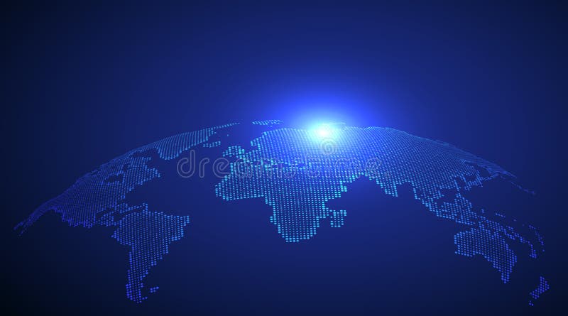 3D Earth Graphic Symbolizing Global Trade, Vector Illustration Stock ...