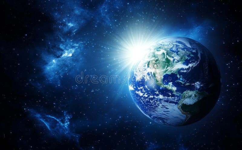 3D Earth Illustration in High Resolution Provided by NASA. Stock ...