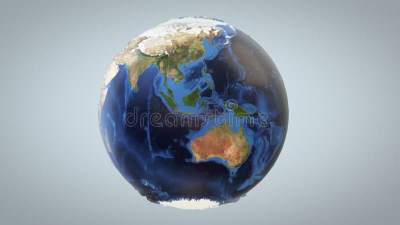 3d Earth Planet Revolving, Environmental Concept, Loop Stock Footage ...