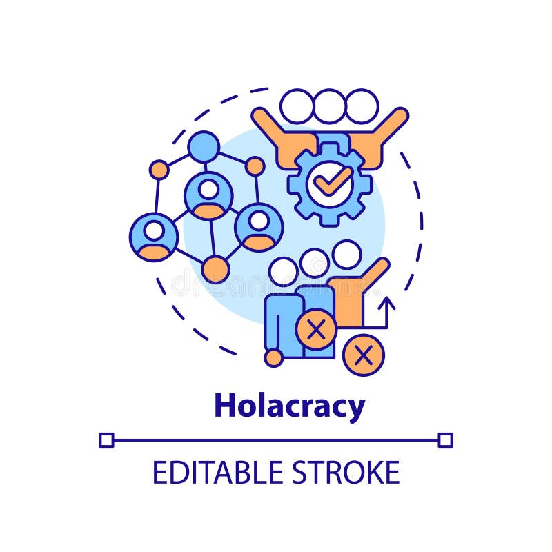 Thin Line Simple Colorful Holacracy Icon Concept Stock Vector ... Thin Line Simple Colorful Holacracy Icon Concept Stock Vector ...
