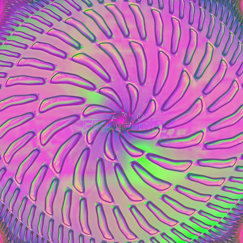 3d Effect - Round Metallic Surface Graphic Stock Illustration ...