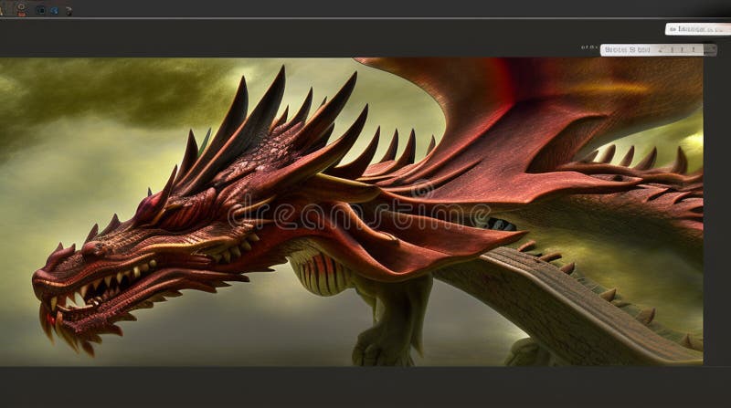 3d Effect - Dragon - Ai-generated Stock Illustration - Illustration of ...