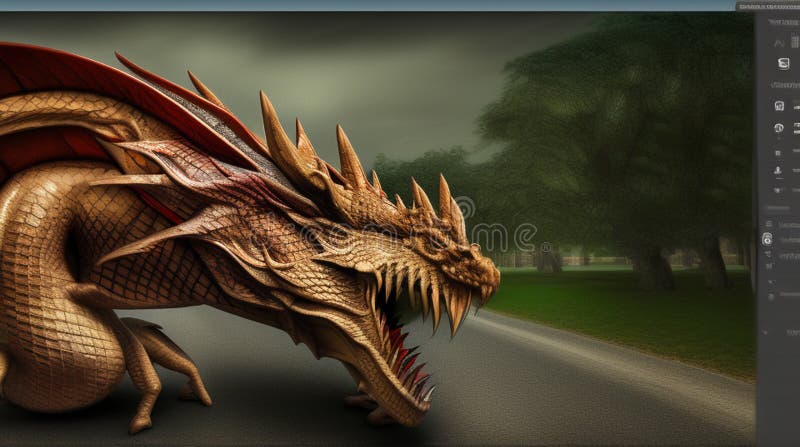 3d Effect - Dragon - Ai-generated Stock Photo - Image of effect ...