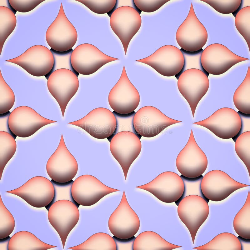 3d Effect Five Patals Flower Shaped Seamless Graphic Design Stock ...