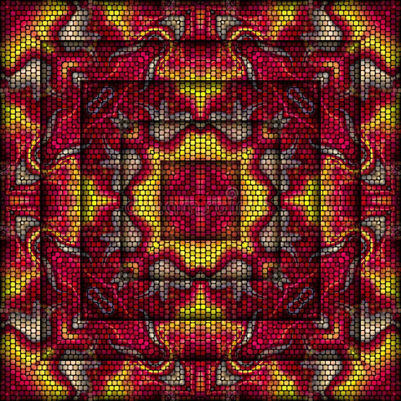 3d Effect - Geometric Mosaic Style Color Gradient Pattern Stock Photo ...