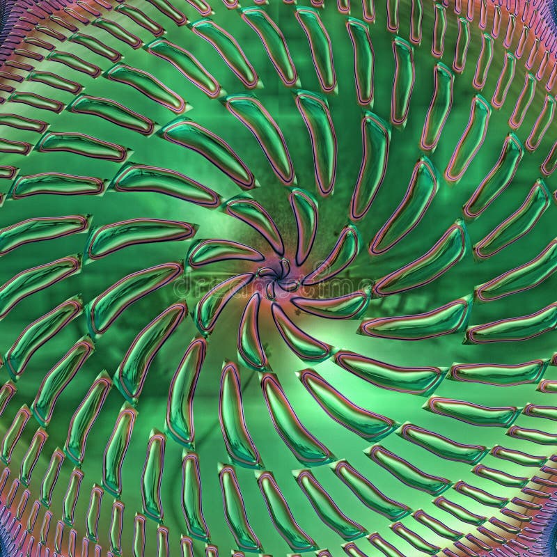 3d Effect - Round Metallic Surface Graphic Stock Illustration ...