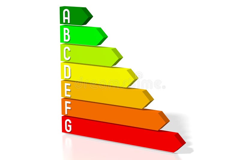 3D Efficiency Chart - Arrows Stock Illustration - Illustration of ...