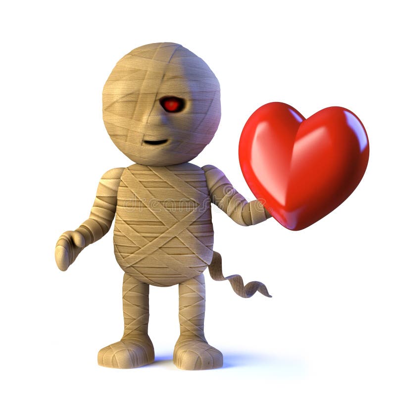 Mummy heart stock vector. Illustration of cute, greeting - 35175823