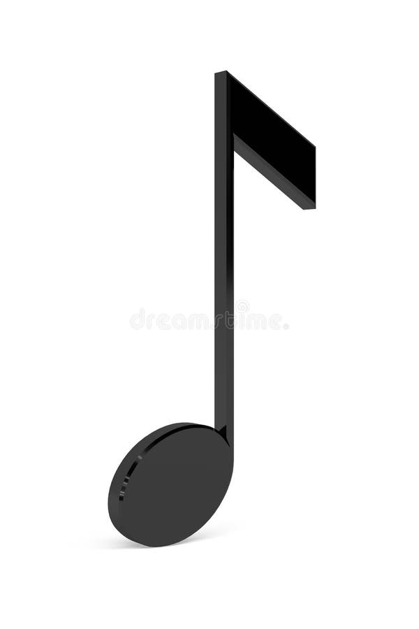 Eight Note Rest Vector Icon on White Background. Flat Vector Eight Note ...